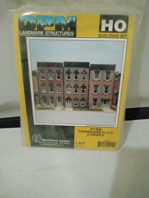 Design Preservation Models 11400 HO Scale Townhouse Flats (Front Wall ...