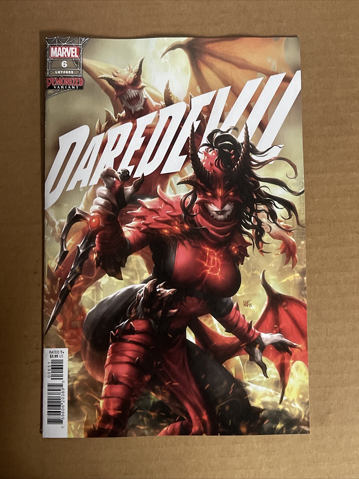 DAREDEVIL #6 DEMONIZED VARIANT FIRST PRINT MARVEL COMICS (2022) ELEKTRA ...