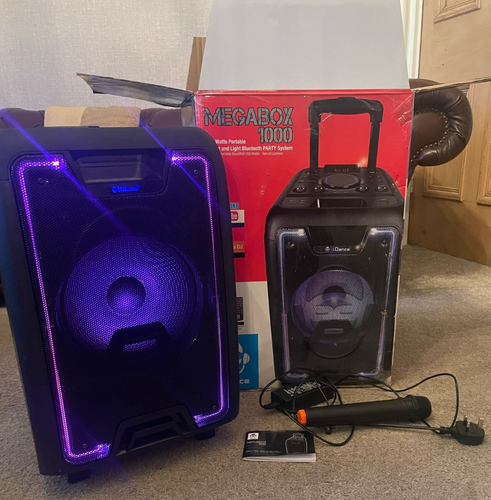 IDance Megabox 1000 Portable Sound & Light Bluetooth Wireless Speaker ...
