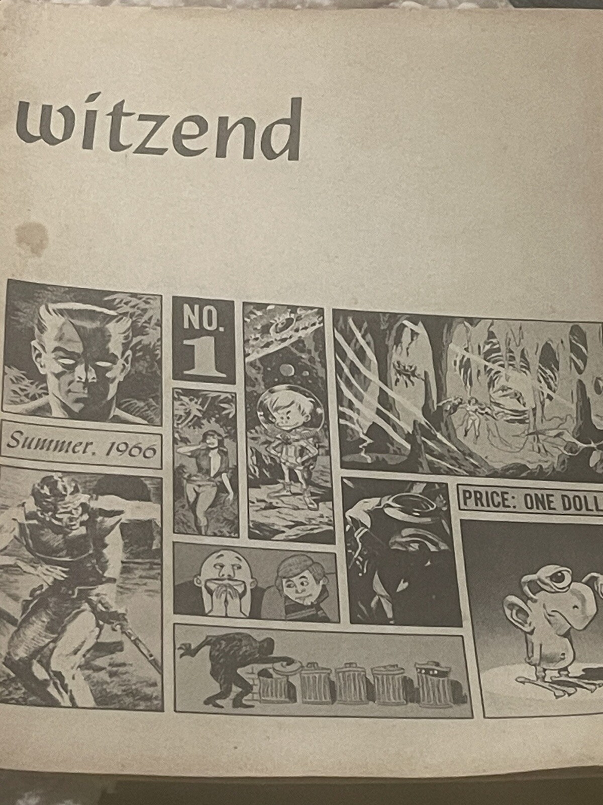 WITZEND #1 Summer 1966 WALLY WOOD/S DITKA/F FRAZETTA "Pro-Zine" | eBay
