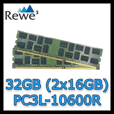 Kit RAM 32GB (2x16GB) PC3L-10600R Micron DDR3L-1333Mhz Non Pour PC | eBay