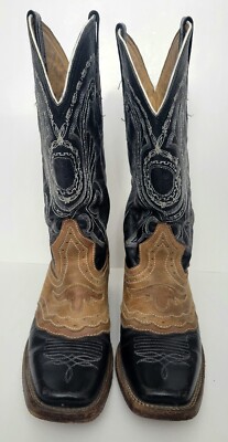 Mens Cowboy Boots Indomable Longhorn Design Size 7 USA 6 MEX Mens | eBay