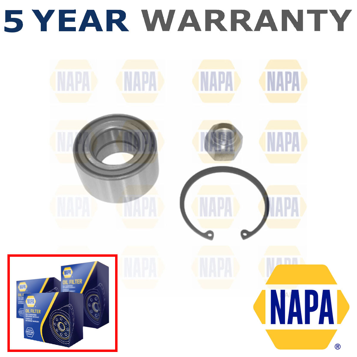 NAPA Front Wheel Bearing Kit Fits Tacuma Lacetti 1.4 1.6 1.8 2.0 ...