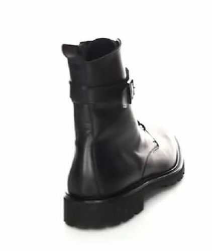 Mens Handmade Boots Military Combat High Ankle Leather Formal Wear ...