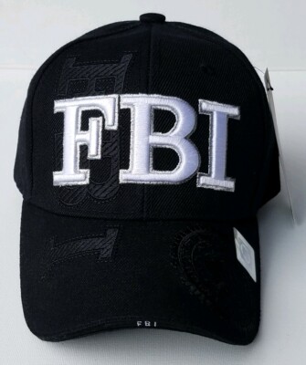 NWT Cap FBI Federal Bureau of Investigation Adj Strap Hat Embroidered ...