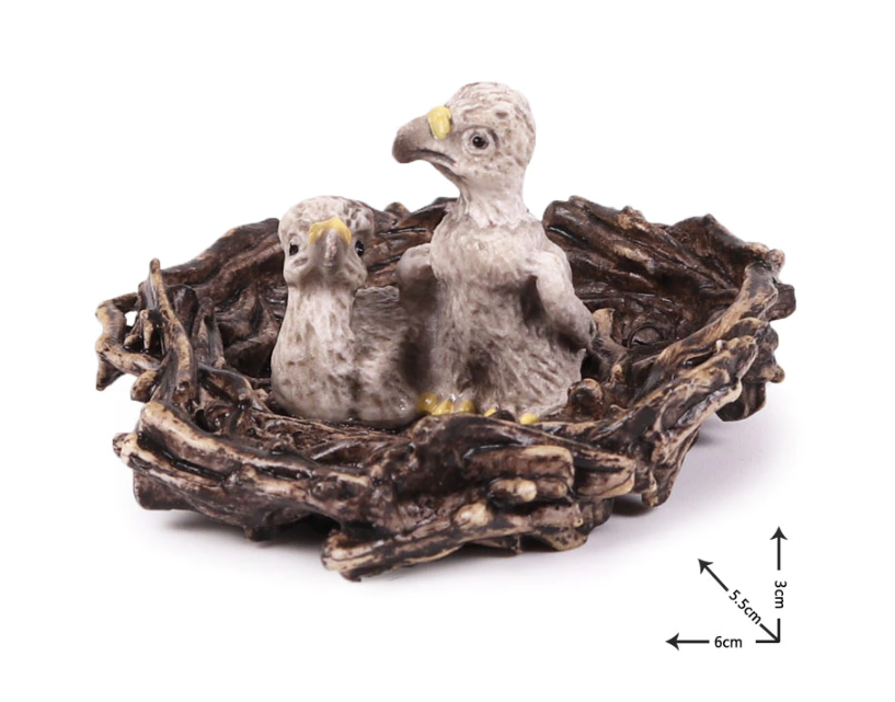 6cm Eagle Cub Bird Even Nest PVC Toy Wild Animal Figure Doll Kids Gift ...