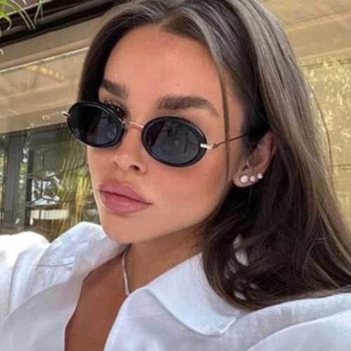 UV400 Protection Oval Sun Glasses Metal Frame Shades for Women & Men | eBay
