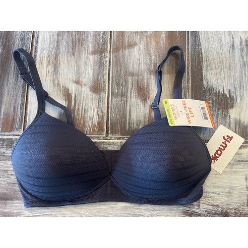 Warner's Wire Free Lift Blue Bra Size 36B NWT | eBay