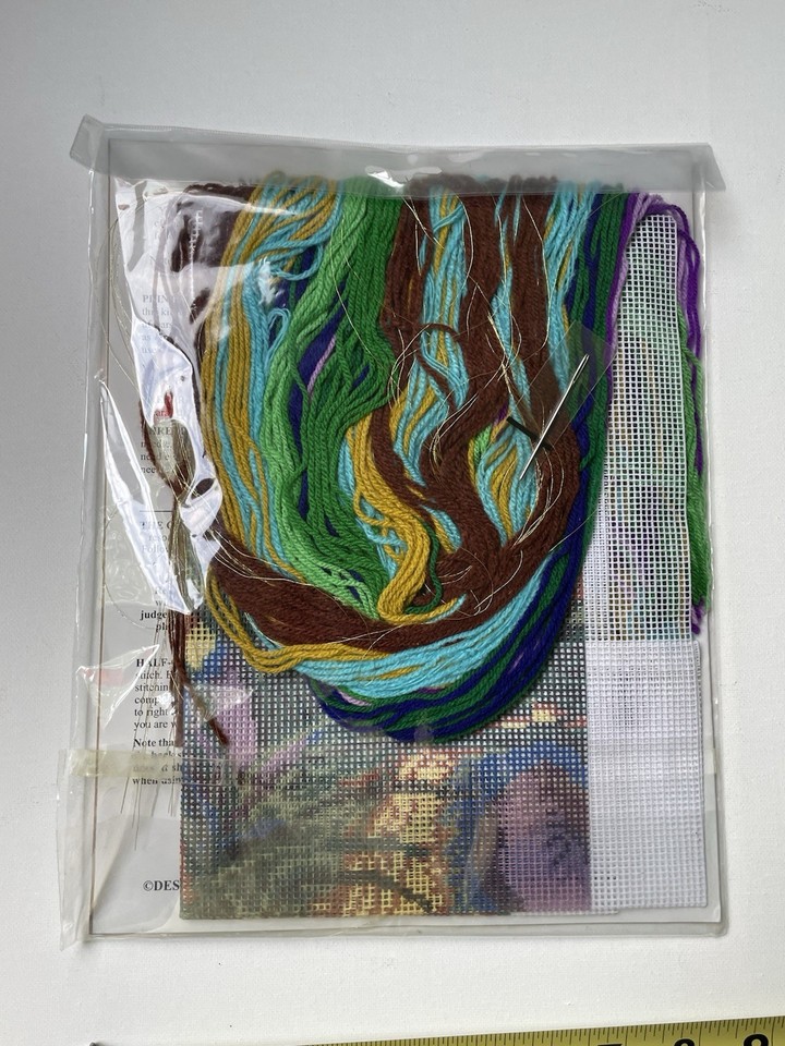 Design Works Needlepoint Kit Peacock 10” X 10” New Arts Craft Hobby | eBay