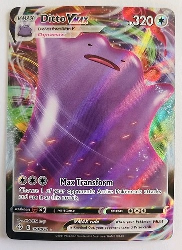 Pokemon Ditto VMAX Shining Fates 051/072 Near Mint | eBay