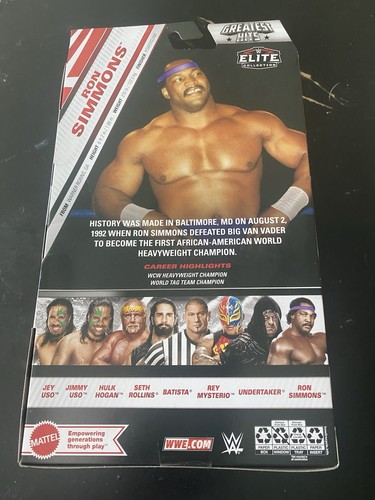 Ron Simmons - WWE Elite Greatest Hits 7 Mattel Toy Wrestling Action ...