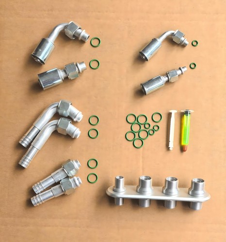 A/C & Heater Hose Firewall Bulkhead & Fittings O-rings Kit in-Line | eBay