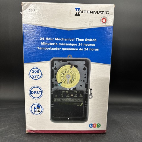 Intermatic T104p Electromechanical Timer 24 Hour DPST | eBay