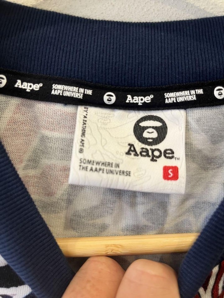 AAPE BY A BATHING APE Logo T-Shirt S Near Mint Unisex Short Sleeve | eBay
