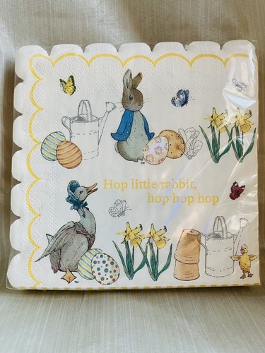 Peter rabbit Luncheon Paper Napkins-Jemina Duck, Hop Little Rabbit! | eBay