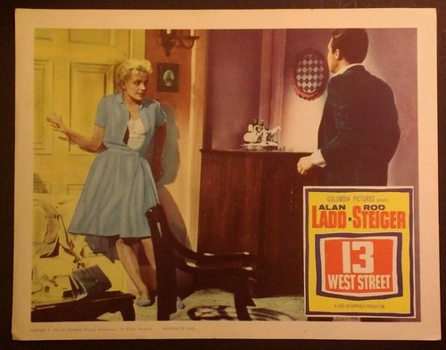 Rare 1962 Lobby Card - 13 West Street - Alan Ladd, Rod Steiger | eBay