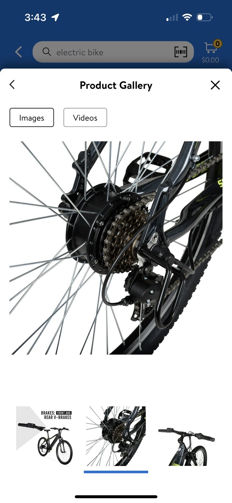 Electric Pedal Assist Mountain Bike 26In MTB 36 Volt Black,Hyper ...