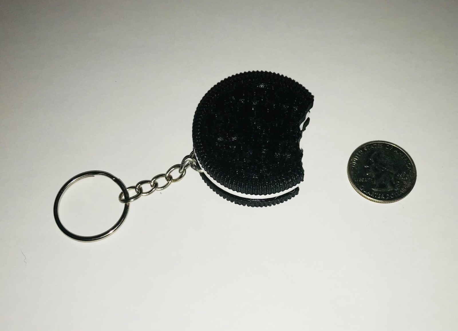 Chocolate Sandwich Cookie Key Chain with Bite | eBay