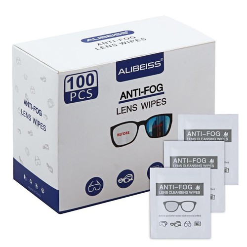 Anti-Fog Lens Wipes Pre-Moistened Individual wrap Wipes for Eye Glass ...