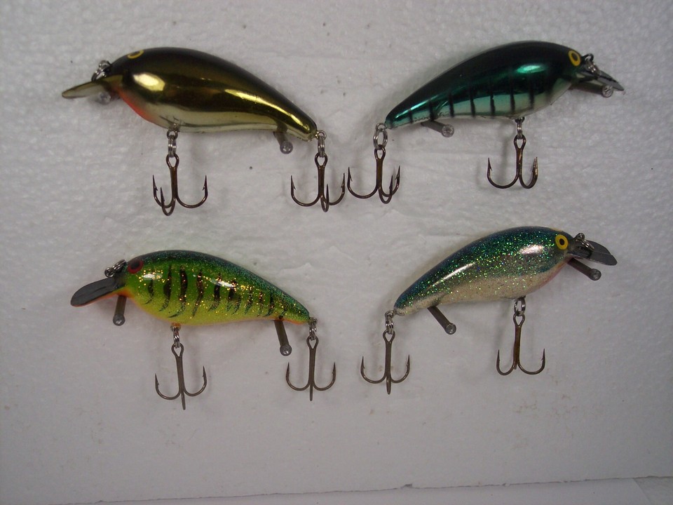 VINTAGE BILL NORMAN LITTLE N CRANK BAITS (KNOCKER) 1/2 OZ QTY (4) BN-12 ...