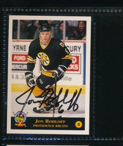 1994 Classic #224 Jon Rohloff Providence Bruins Signed Autograph (FR67 ...