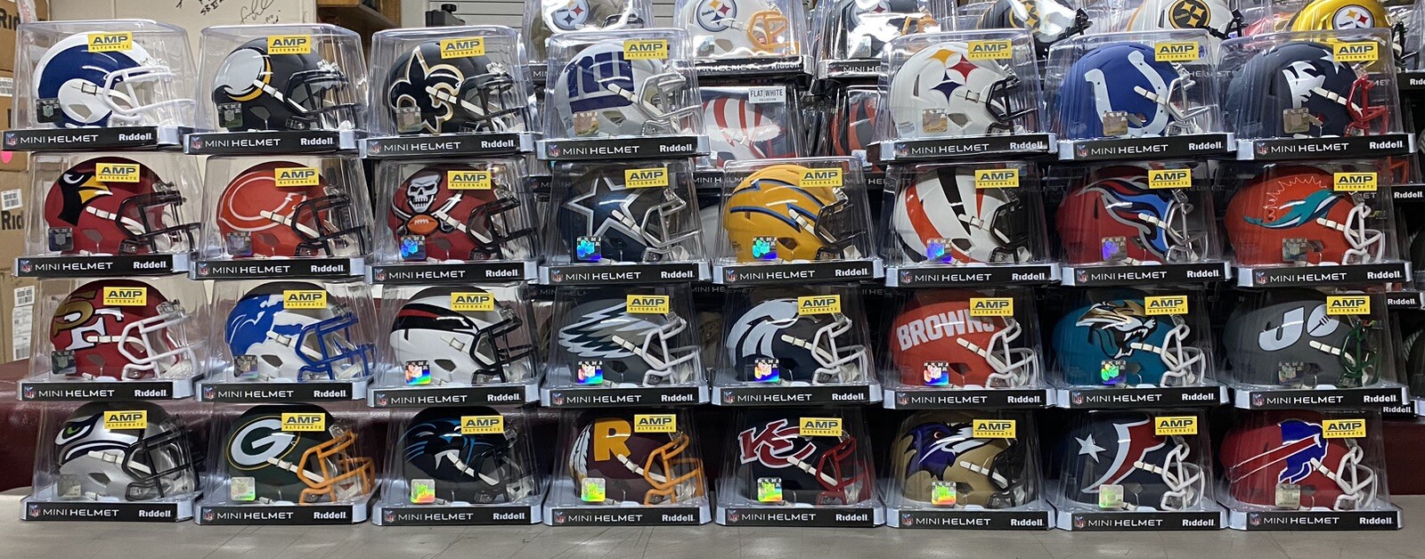 RARE All 12 Complete Riddell Alternate Mini Helmet Sets Brand New 377 ...