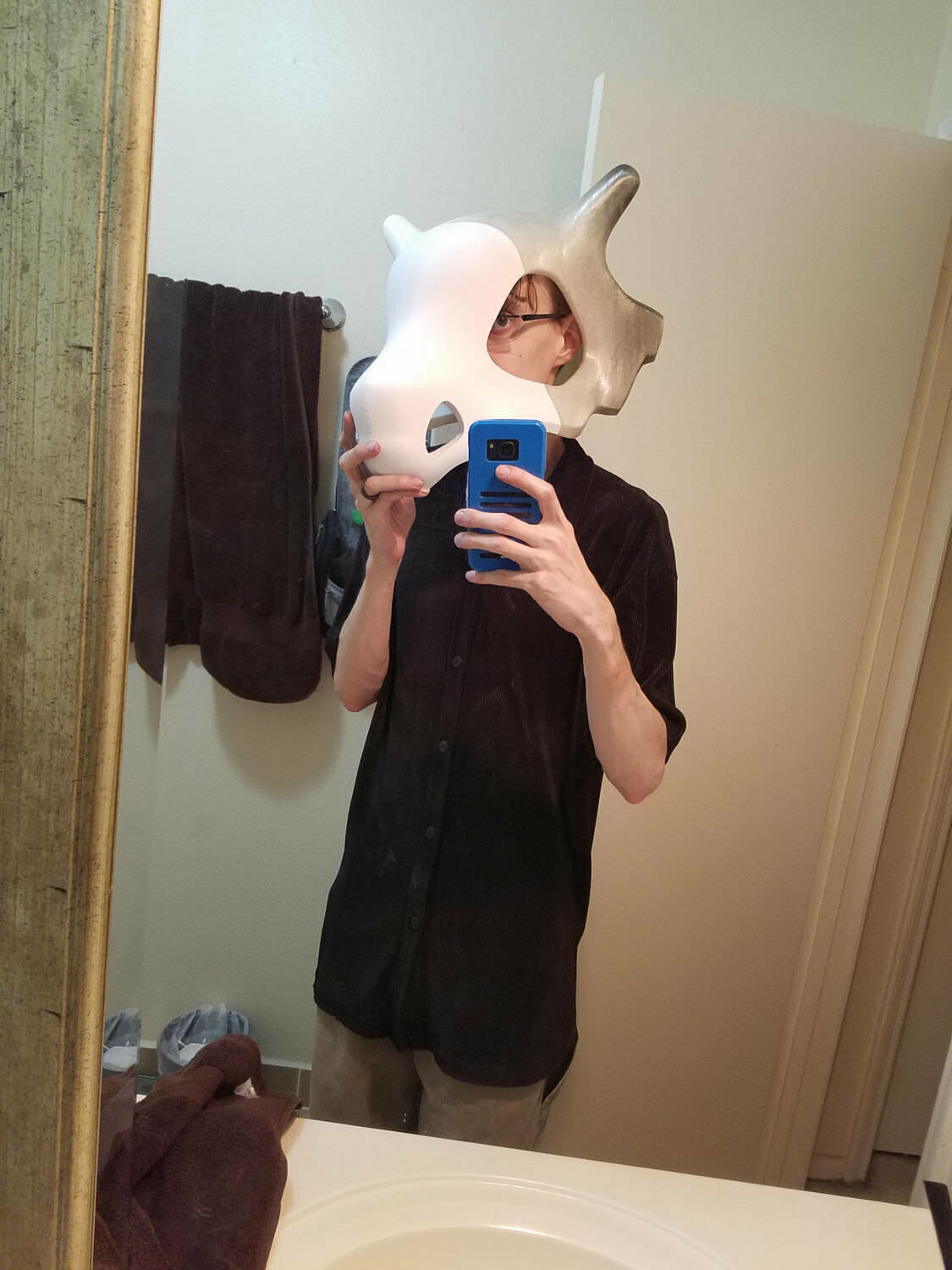Cubone skull helmet 3D Printed Cosplay Helmet | eBay