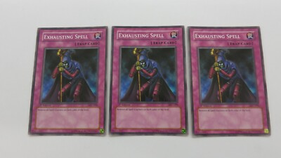3x EXHAUSTING SPELL TRAP CARD 1ST EDITION MFC-098 COMMON YUGIOH NM | eBay