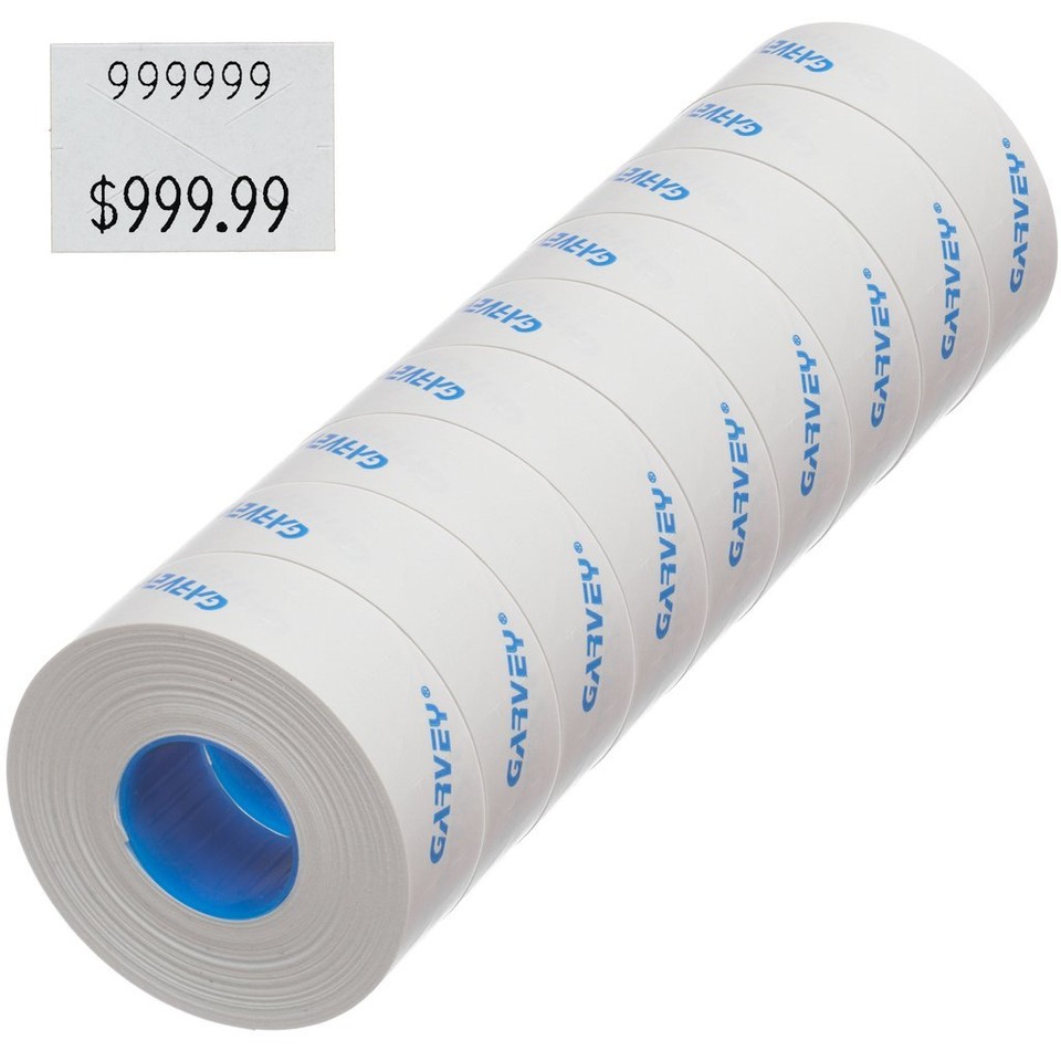 Garvey GX2216 White Security Cut Labels for Garvey Labelers 22-66, 22 ...