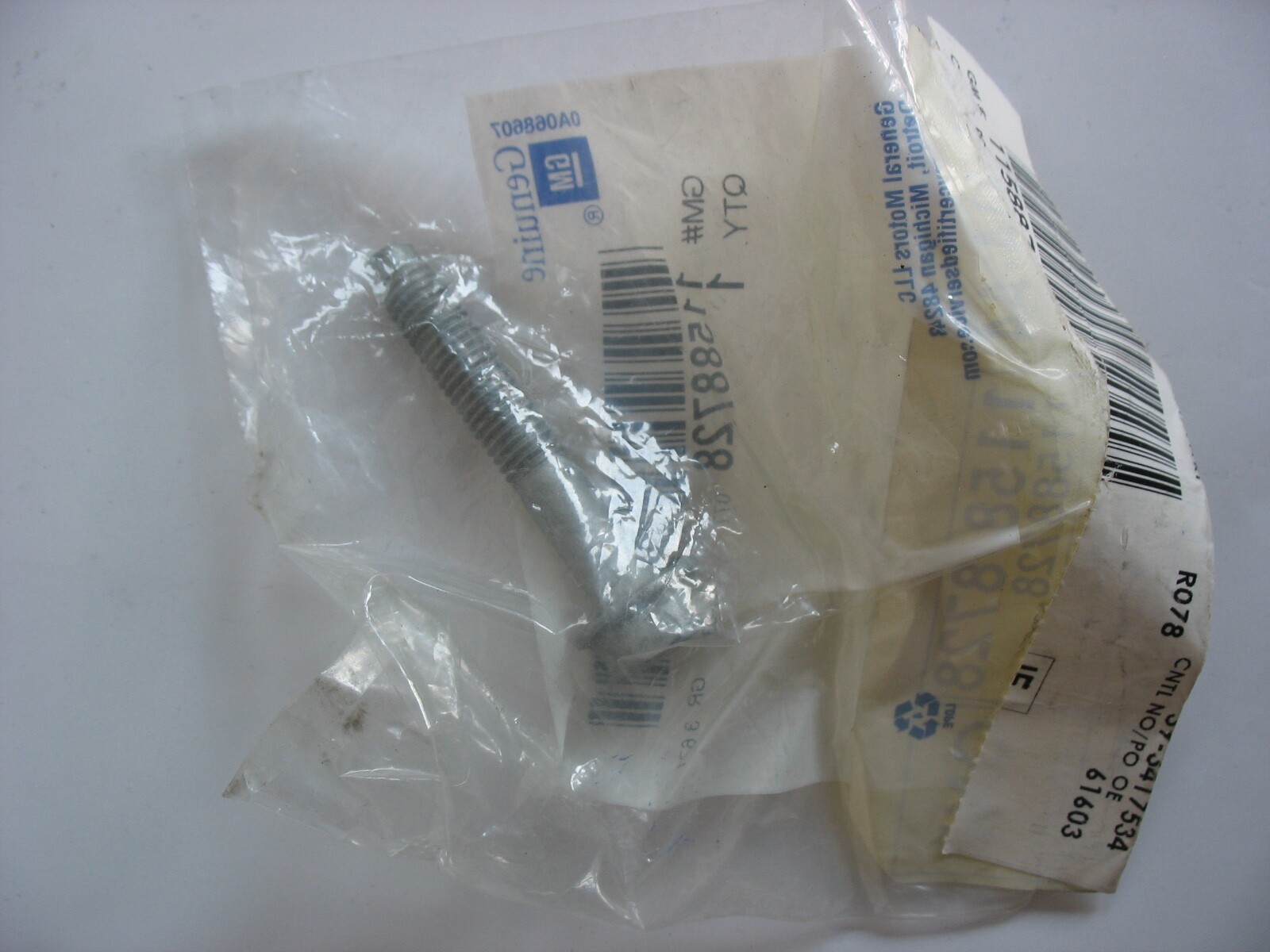 New NOS GM OEM Engine Belt or Pulley-Tensioner Upper Bolt 11588728 | eBay