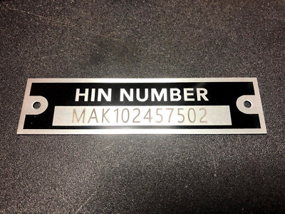 TAG BOAT DISPLAY watercraft CANOE HULL PLATE RESTORATION PERSONALIZED ...