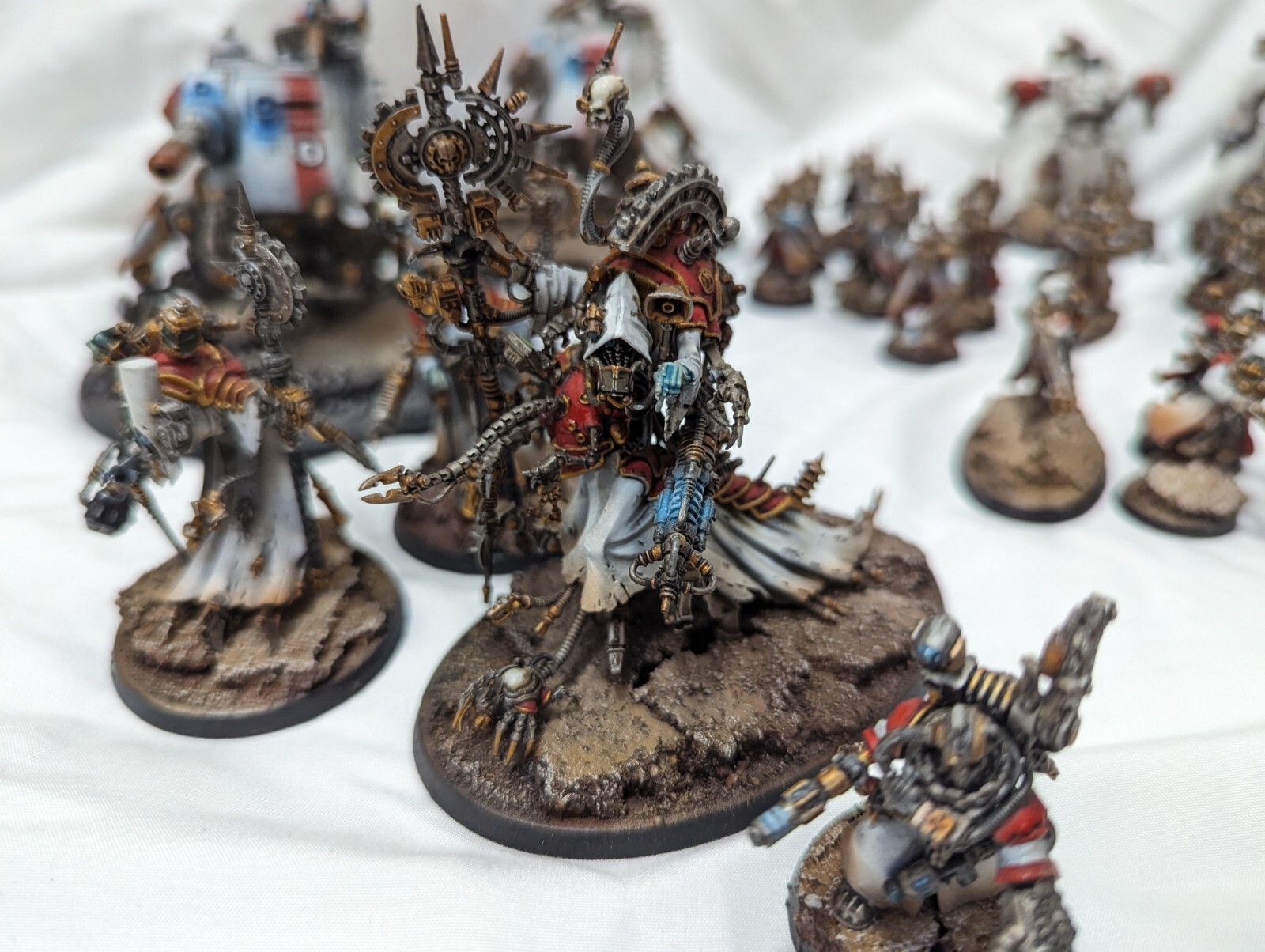 Custom Army Adeptus Mechanicus skitarii Fully Painted Ad Mech Warhammer ...