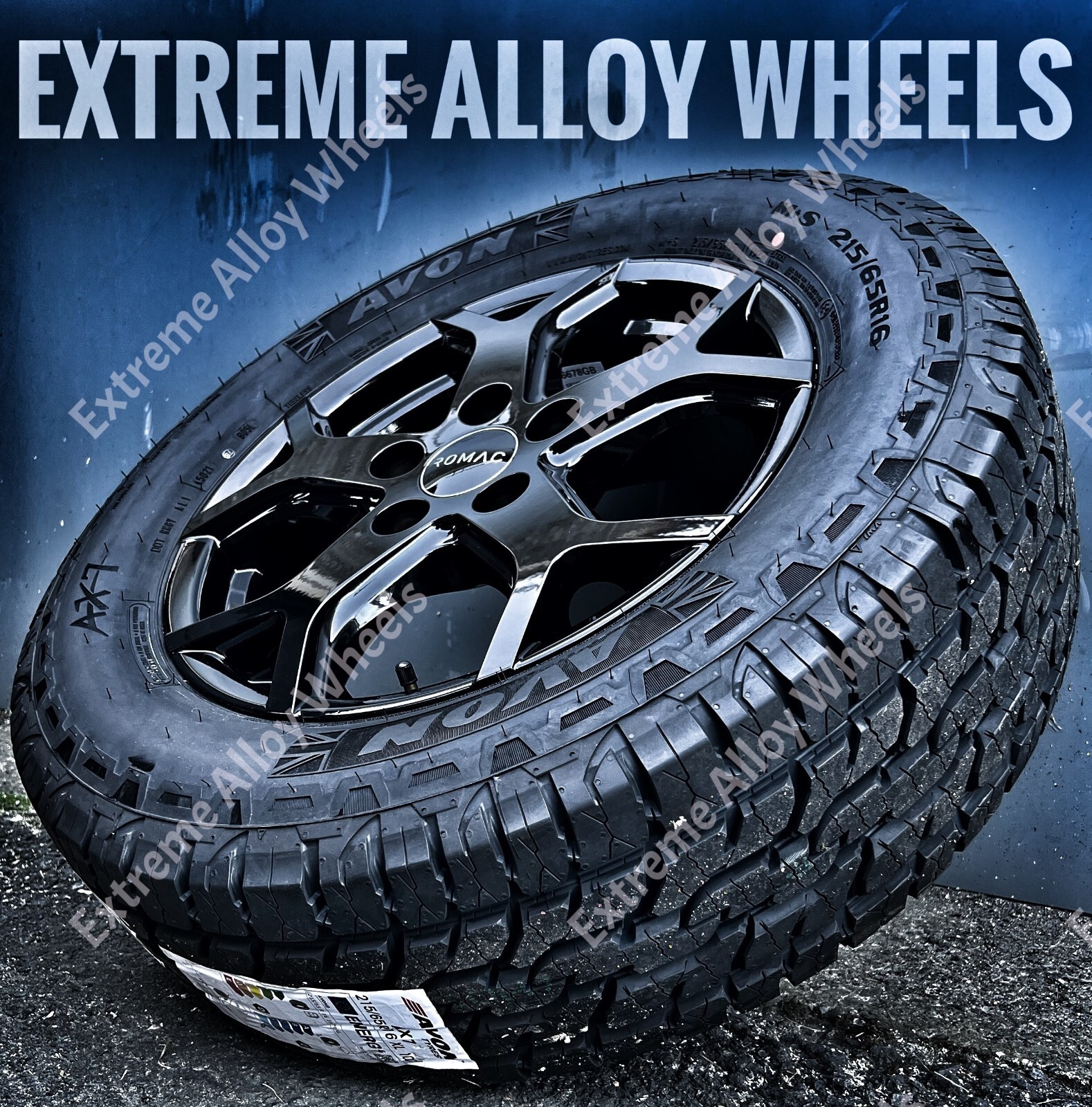 16" Black Cobra Alloy Wheels Ford Transit Swamper Style + Avon Ax7 ...