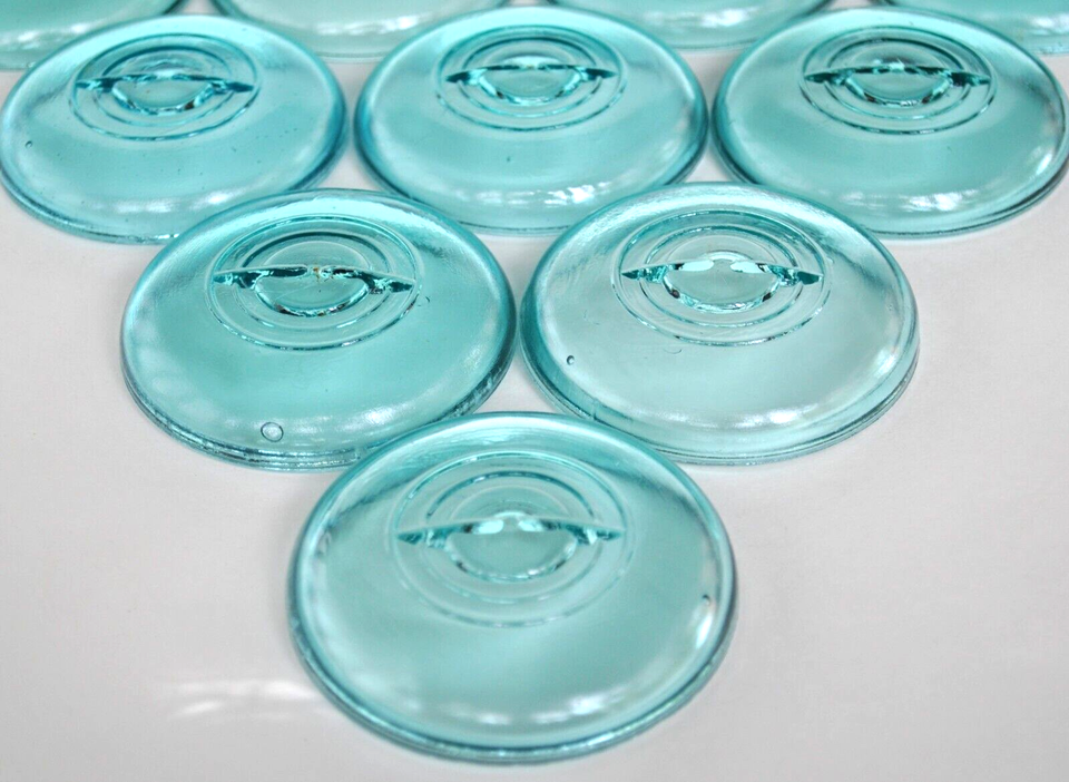 *1* Vintage BLUE LID for REGULAR~MOUTH BALL, ATLAS WIRE~BAIL CLOSURE ...