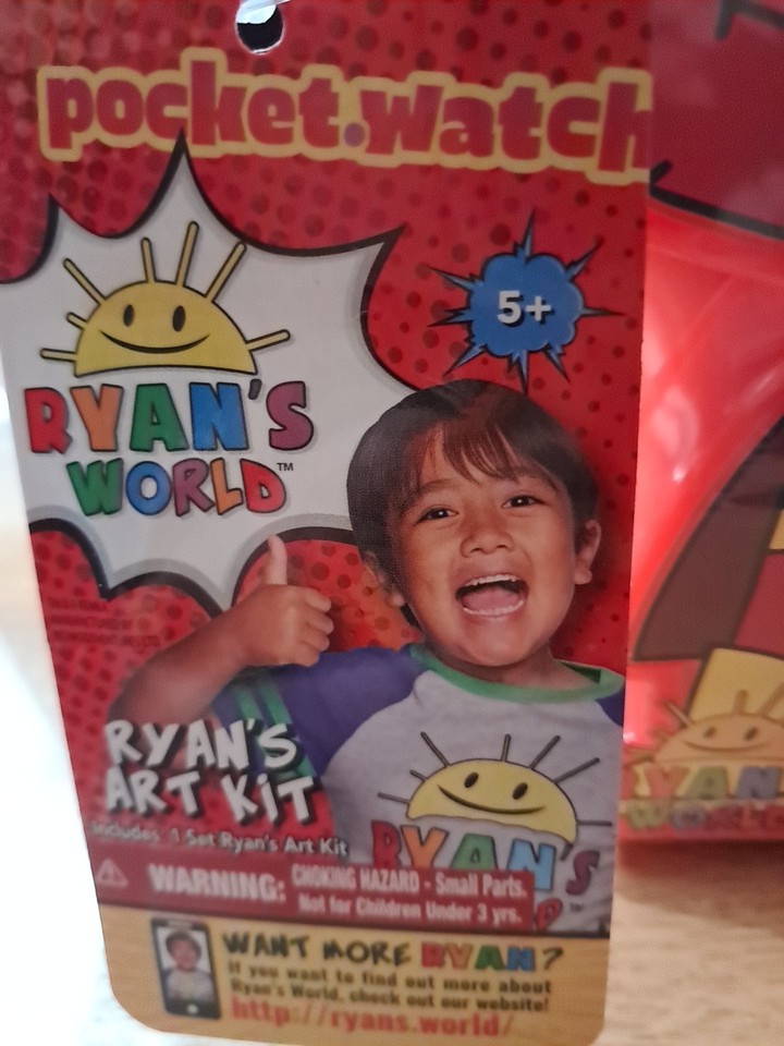 Ryan's World Art Kit with Case Sheets Stickers Erasers Crayons Markers ...