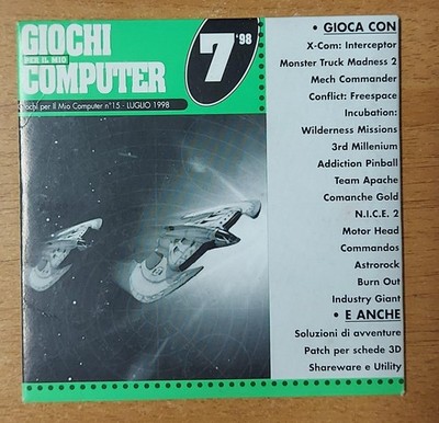 GIOCHI PER IL MIO COMPUTER N.15 LUGLIO 1998 PC GIOCHI CONSEGNA 24/48H ...