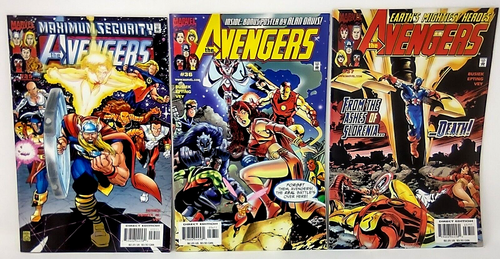 The Avengers Volume 3 Issues 35 36 37 Marvel Comics 2000-2001 VG Lot of ...