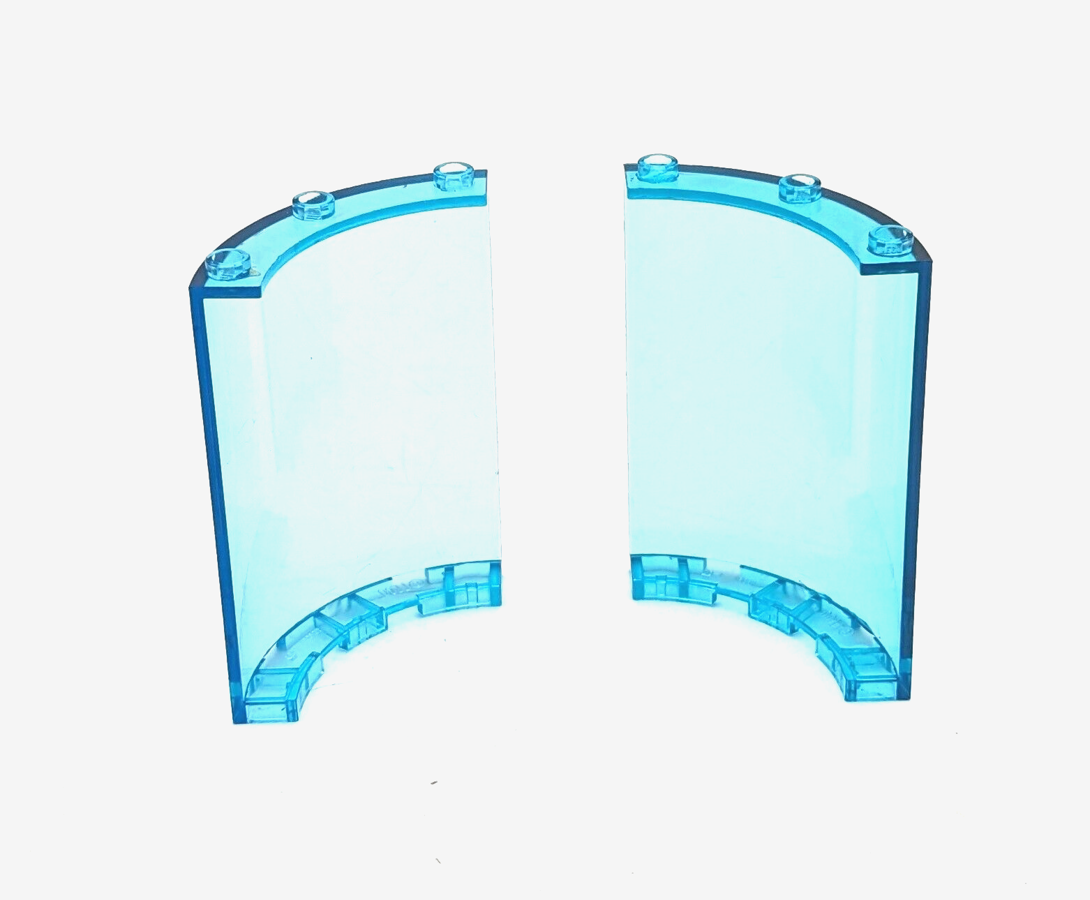 LEGO 2x part 46361 TRANS LIGHT BLUE Quarter Cylinder 4x4x6 | eBay