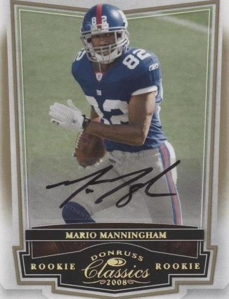 2008 Donruss Classics - Rookie Mario Manningham #199 Significant ...