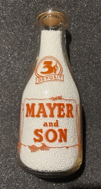 Ashton Dairy Mayer And Son 3 Cent Deposit Petersburg Virginia VA Quart ...