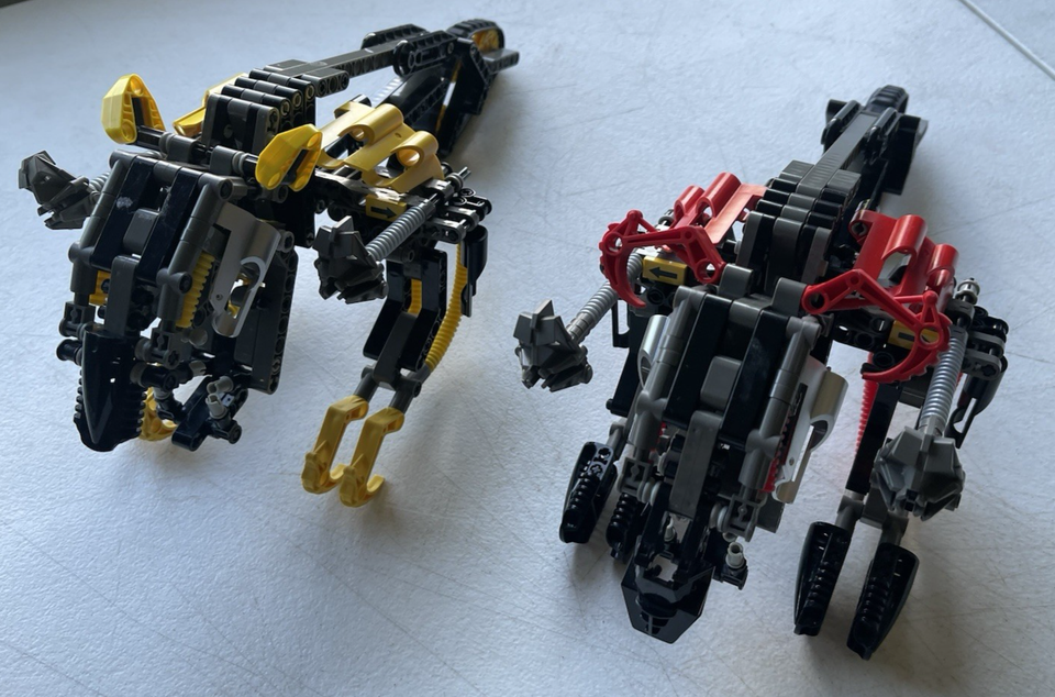 2001 LEGO 8538 BIONICLE ~ Rahi MUAKA Red Tiger KANE-RA Yellow Bull ...