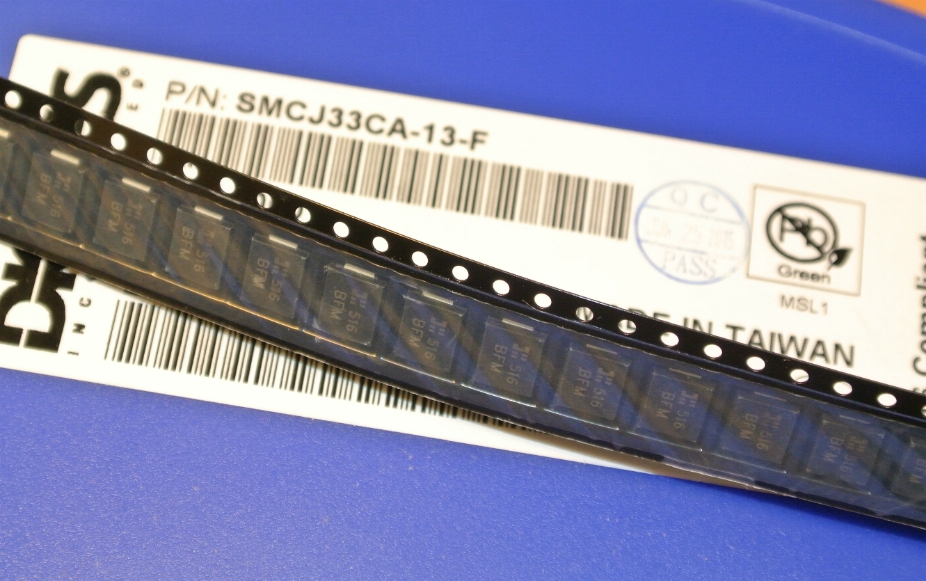 SMCJ33CA-13-F Diode TVS Single Bi-Dir 33V 1.5KW 2-Pin SMC DIODES [QTY ...