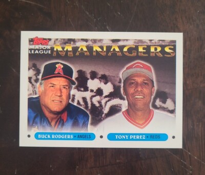 1993 Topps Tony Perez/Buck Rodgers #503 Managers Reds Angels | eBay