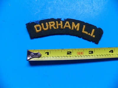 WWII ORIGINAL DURHAM L.I. BRITISH ROCKER PATCH-NO GLOW | eBay