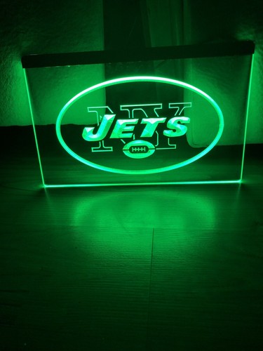 NEW YORK JETS LED NEON GREEN LIGHT SIGN 8x12 | eBay