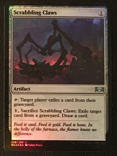 x1 Scrabbling Claws Foil Ravnica Allegiance Magic The Gathering MTG ...