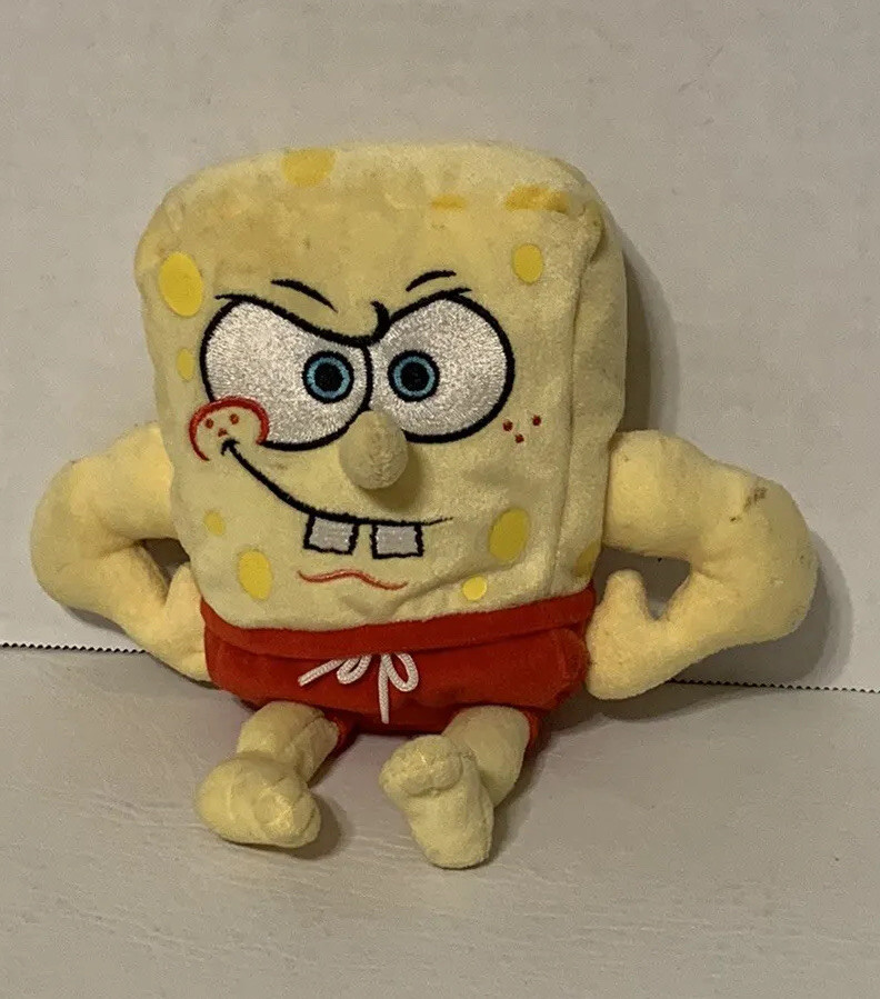 Ty Beanie Babies SpongeBob Musclebob Buffpants 8in Plush Stuffed Toy | eBay