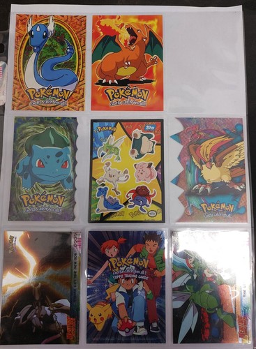 Pokemon Topps Chase variant Tv foil die cut embossed 90s Trade Chase ...