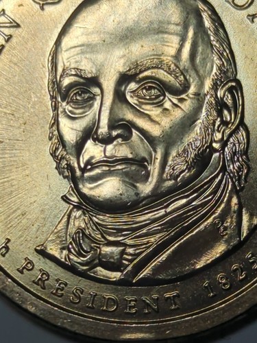RARE 2008 P John Quincy Adams Presidential Dollar Coin With Strike ...
