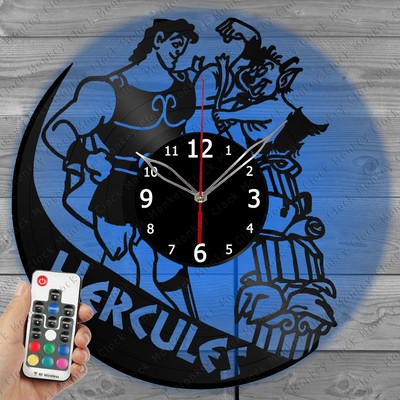 LED Vinyl Clock Hercules Light Vinyl Record Wall Clock Decor Home 3931 ...